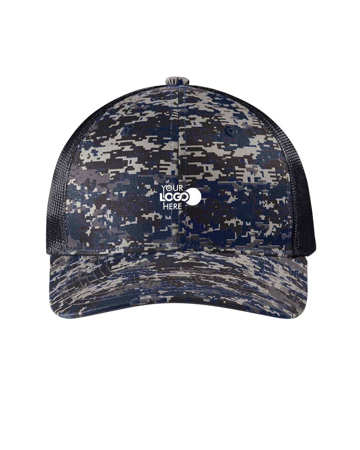 Size Chart for Port Authority C114 Digi Camo Snapback Trucker Cap ...